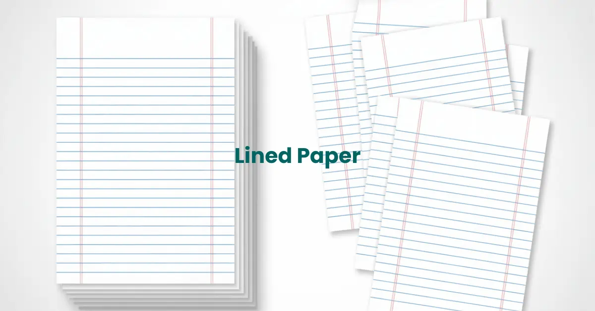 Printable Lined Paper | Free A4, A3, Letter & Legal Papers