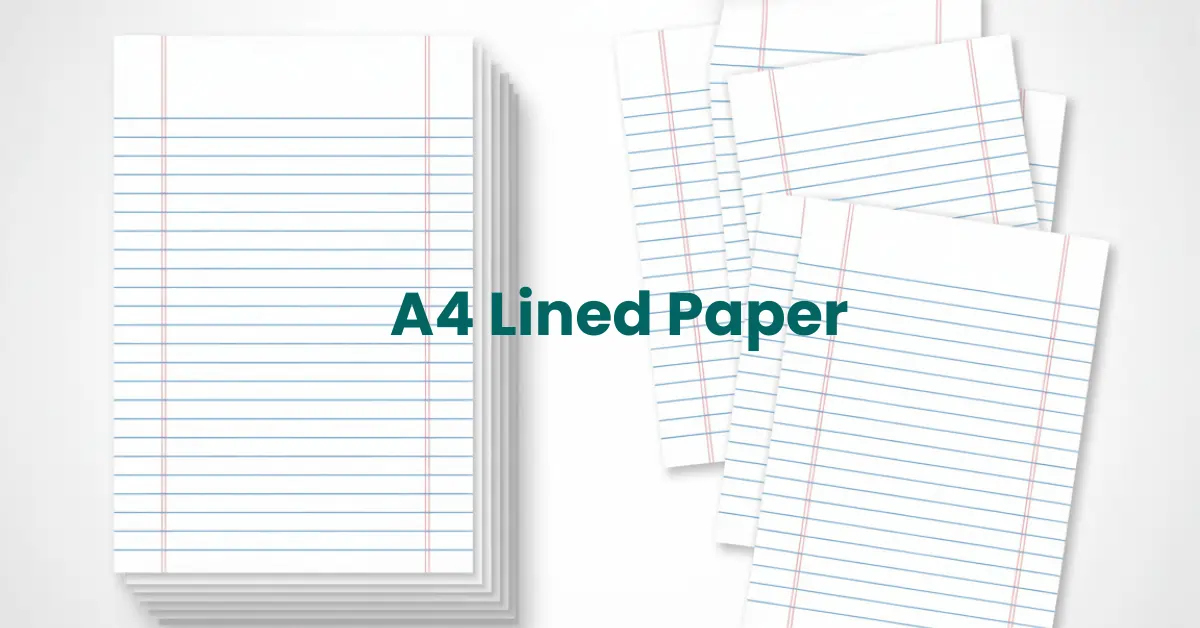 Printable A4 Lined Paper - Templates For Writing And Notes
