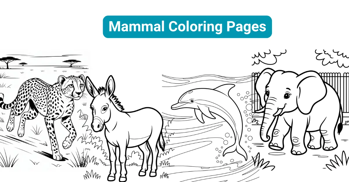 Free Printable Mammal Coloring Pages For Kids & Adults 2026